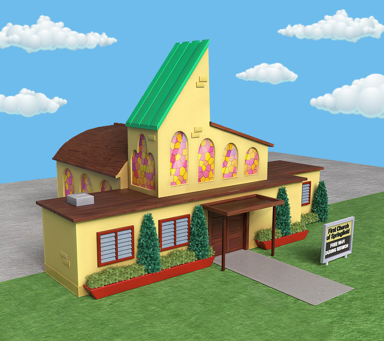 ArtStation - First Church of Springfield