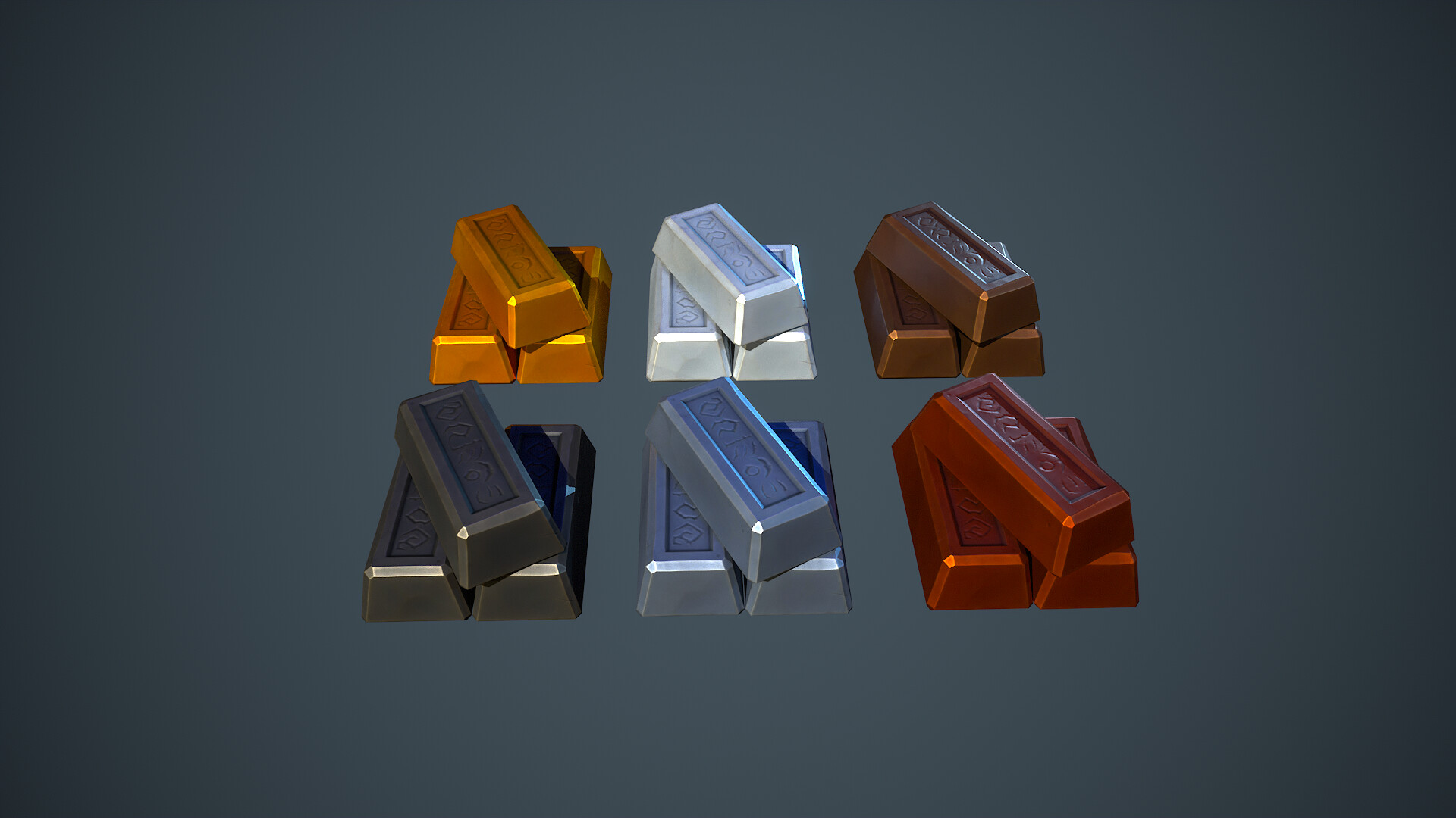 ArtStation - Stylized Ingots