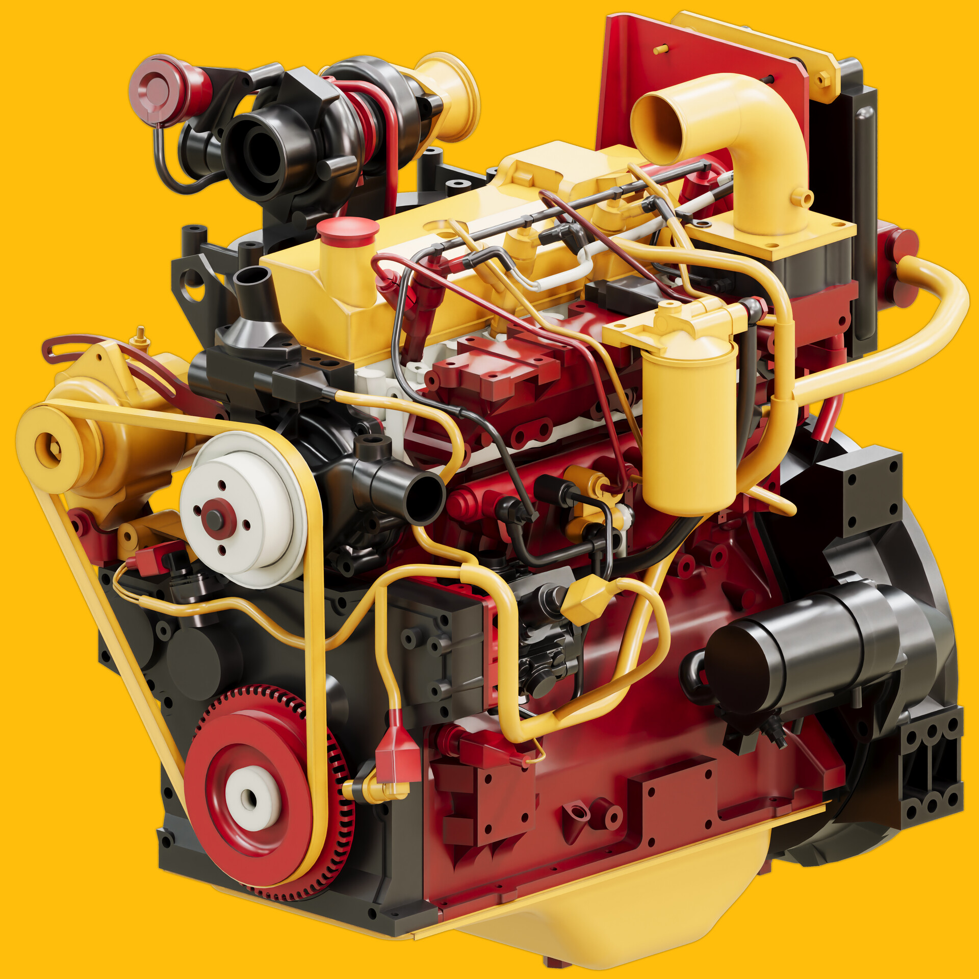 ArtStation - HARD SURFACE KITBASH - Engine Kit