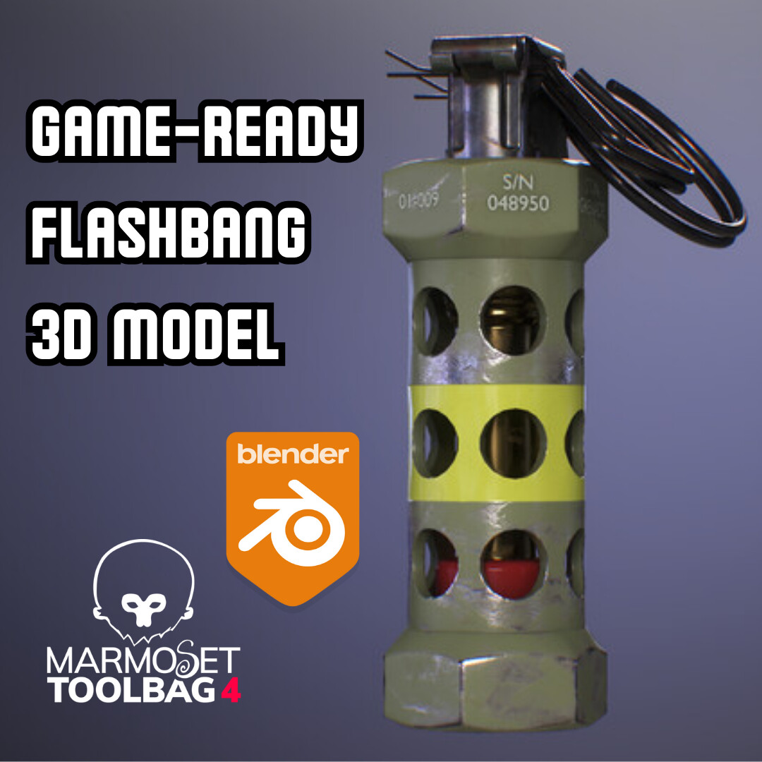 ArtStation - Game-Ready Flashbang Model