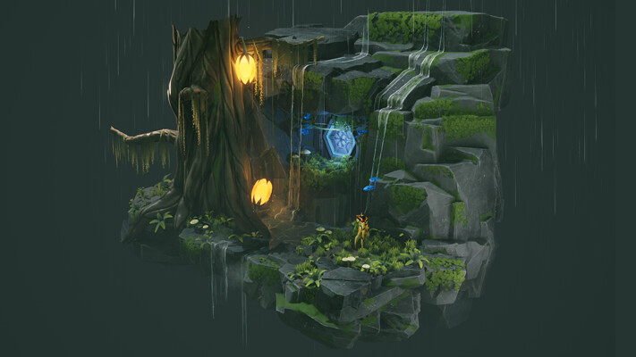 ArtStation - Tallon Overworld Diorama