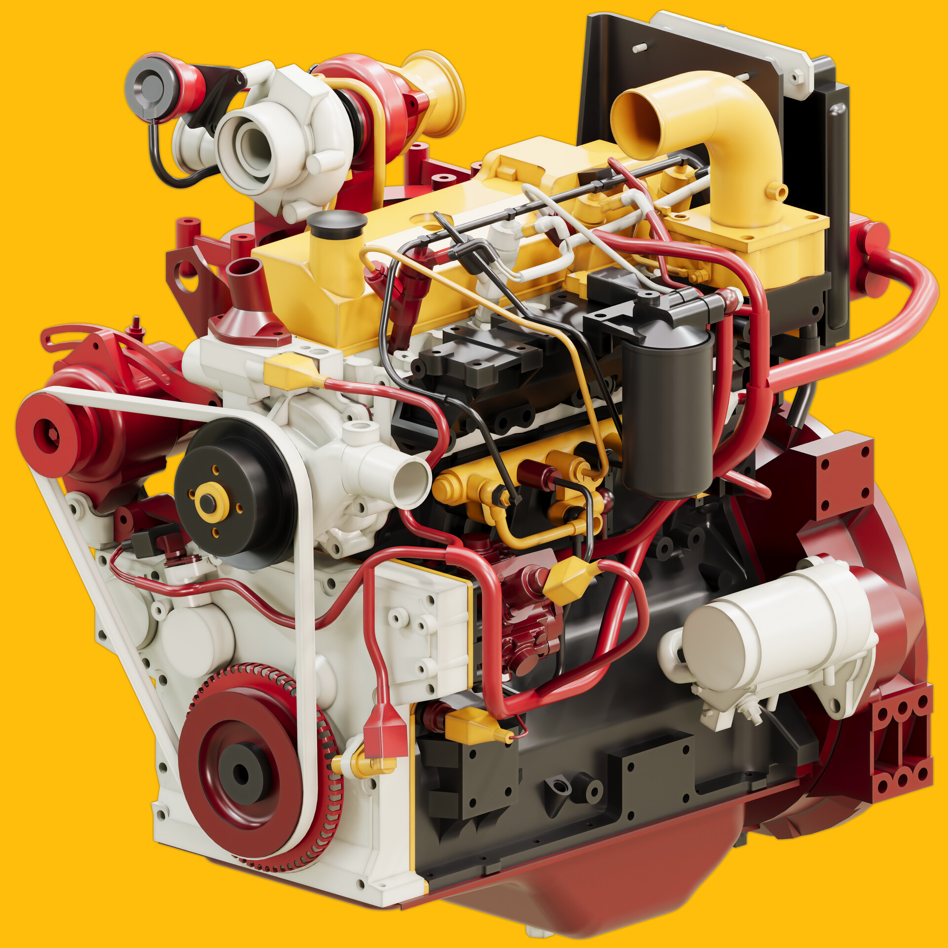 ArtStation - HARD SURFACE KITBASH - Engine Kit