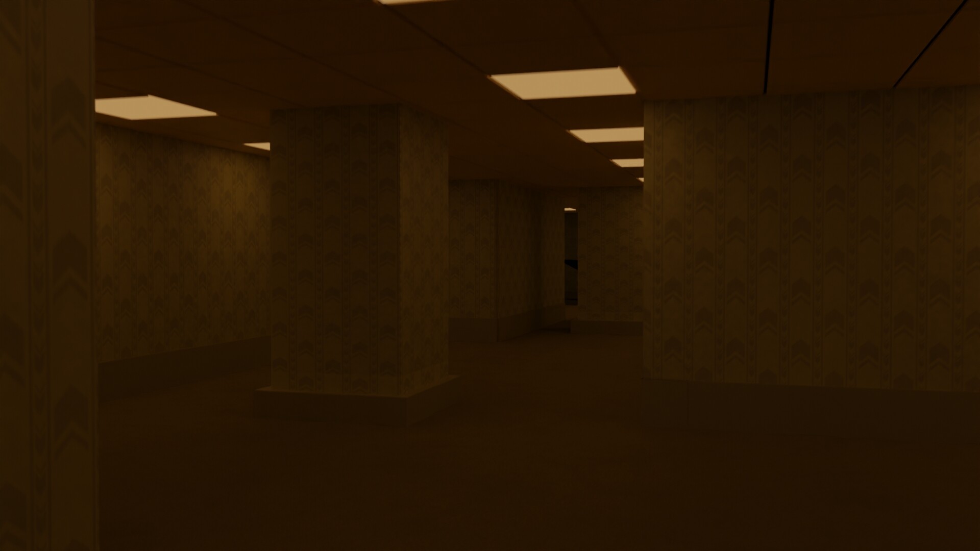 Artstation Backrooms 3d