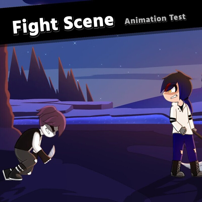 ArtStation - 2D Anime Style - Fight Scene Animation Test [FlipaClip]