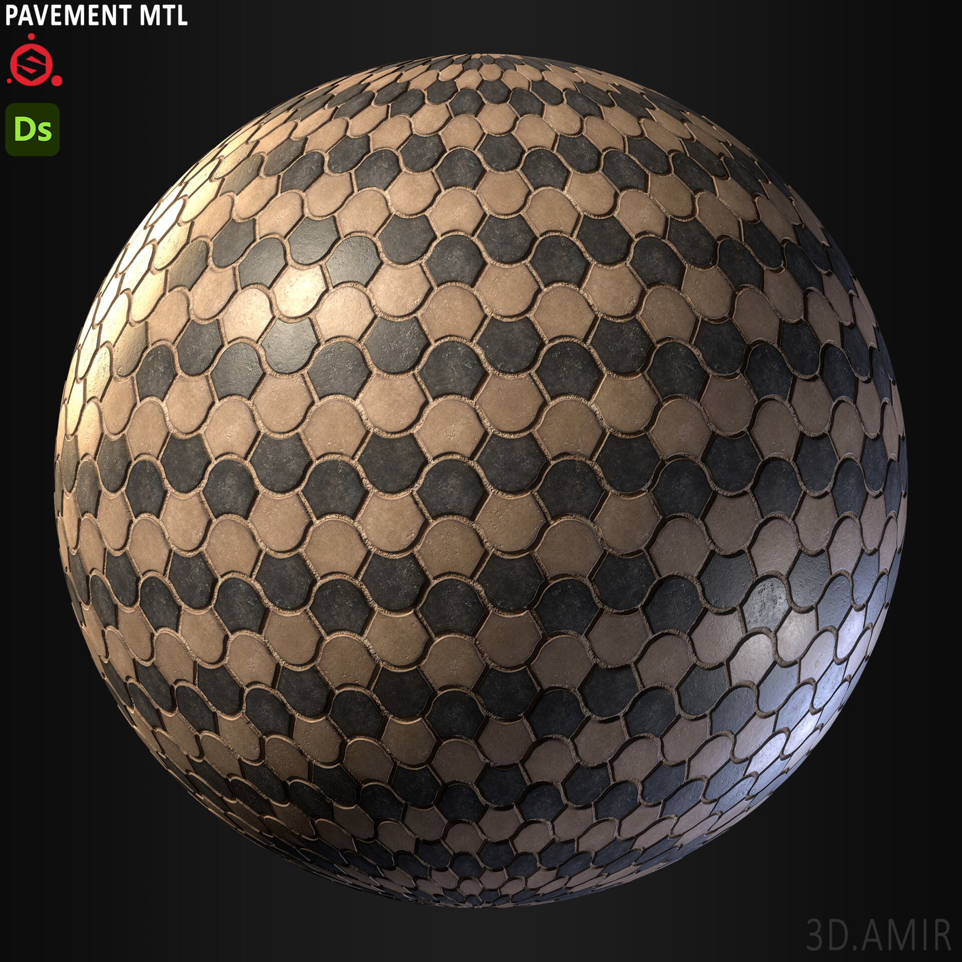 ArtStation - 60 Realistic Pavement Base Material - VOL02