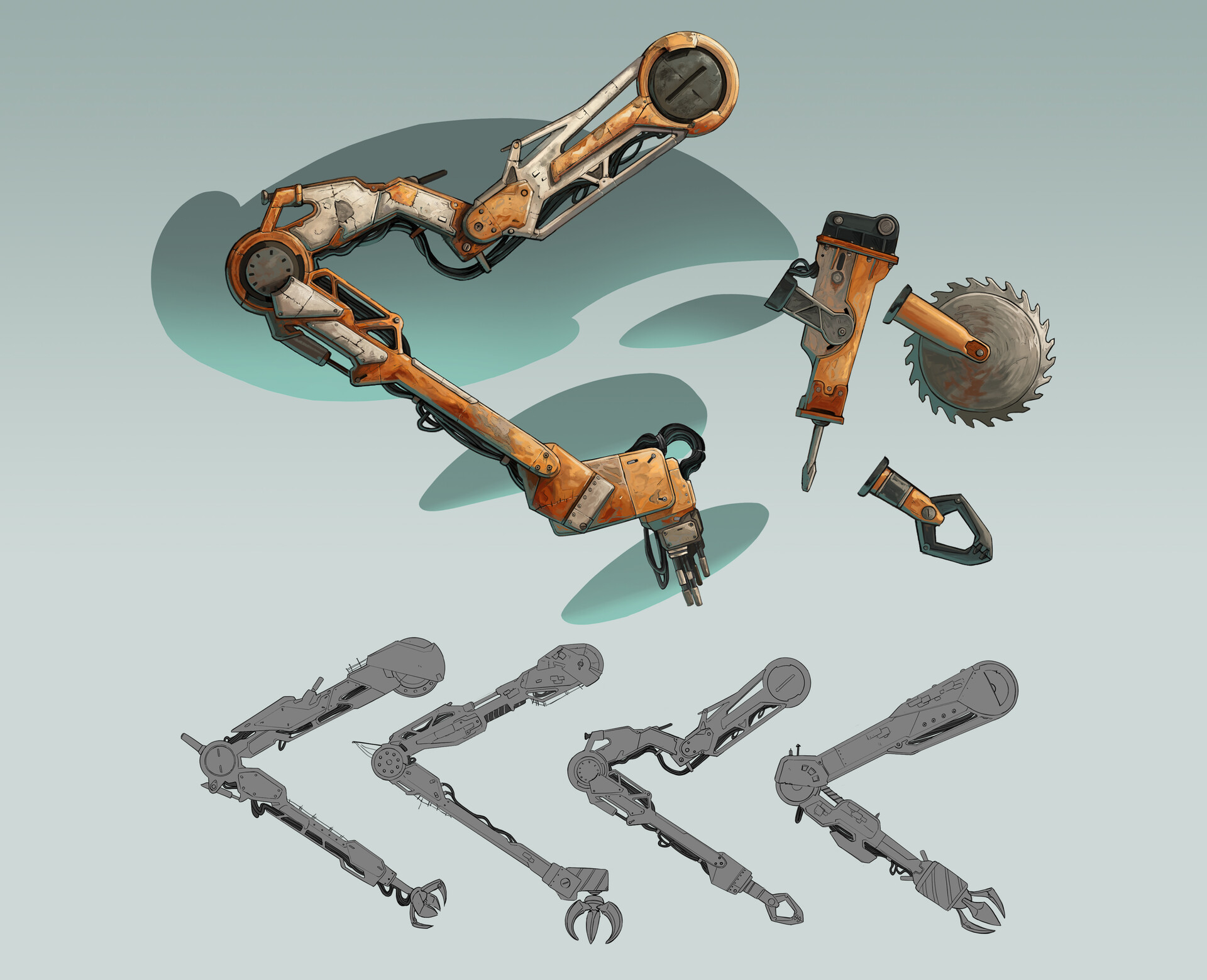 ArtStation - Submarine Robot Arm