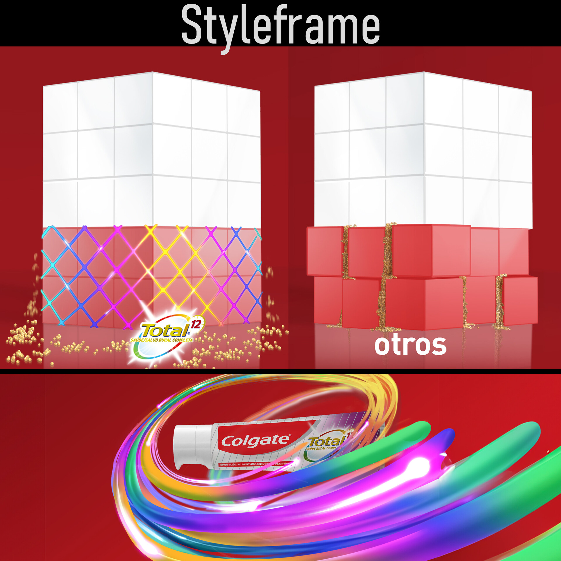 ArtStation - Styleframes for Colgate's anti-tartar ad