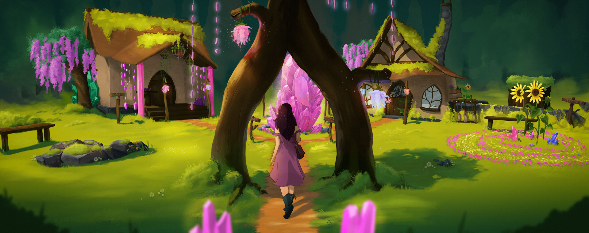 ArtStation - Twin Tree Glade