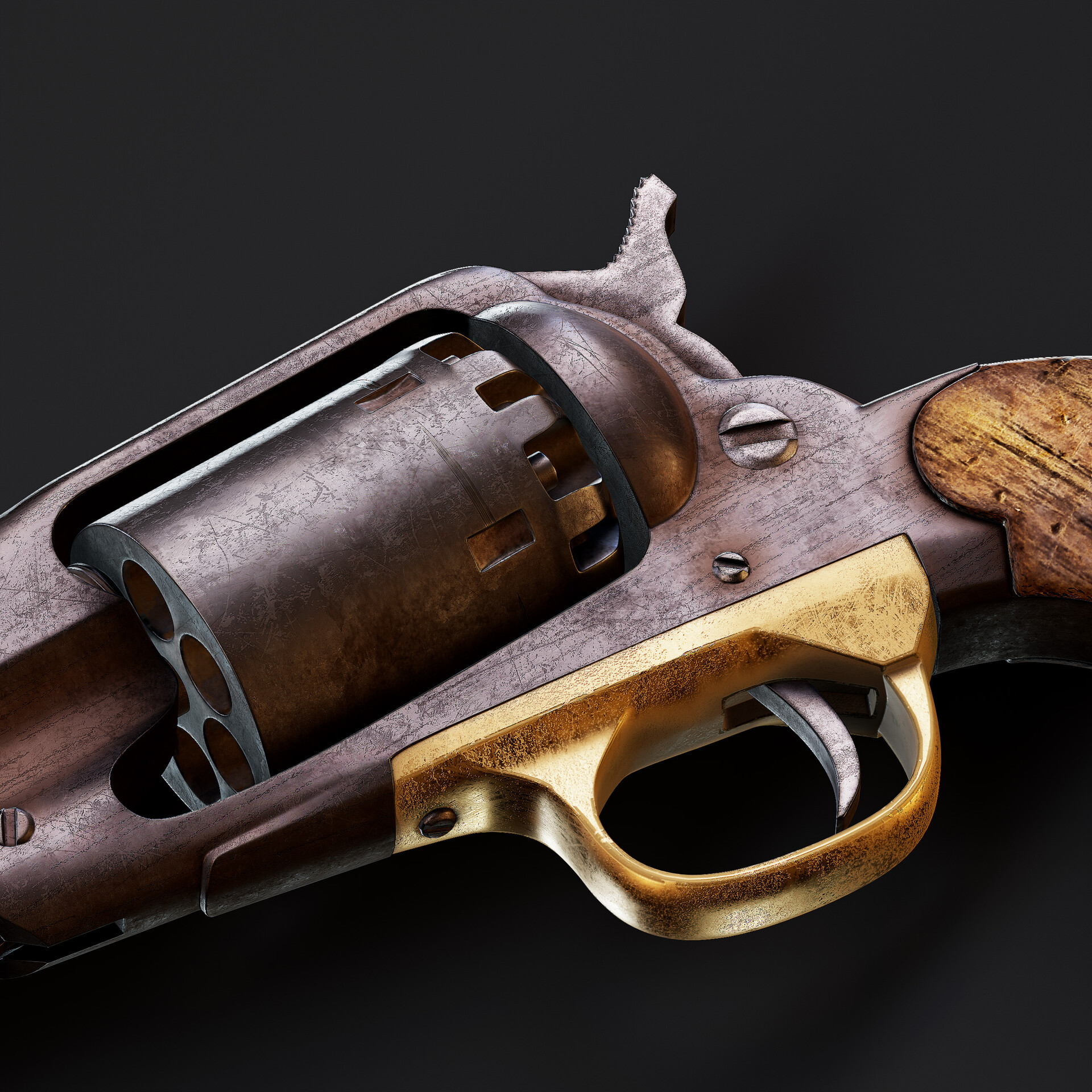 ArtStation - Remington 1858 New Model Army .44