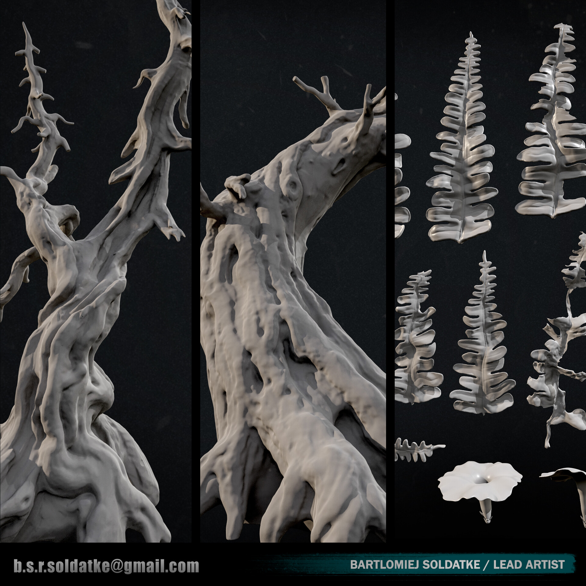 ArtStation - Trees and foliage Sculpts