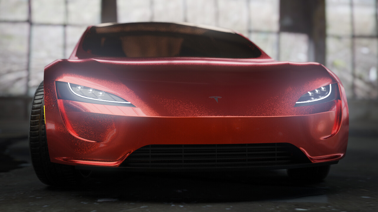 ArtStation - Tesla car 3d model