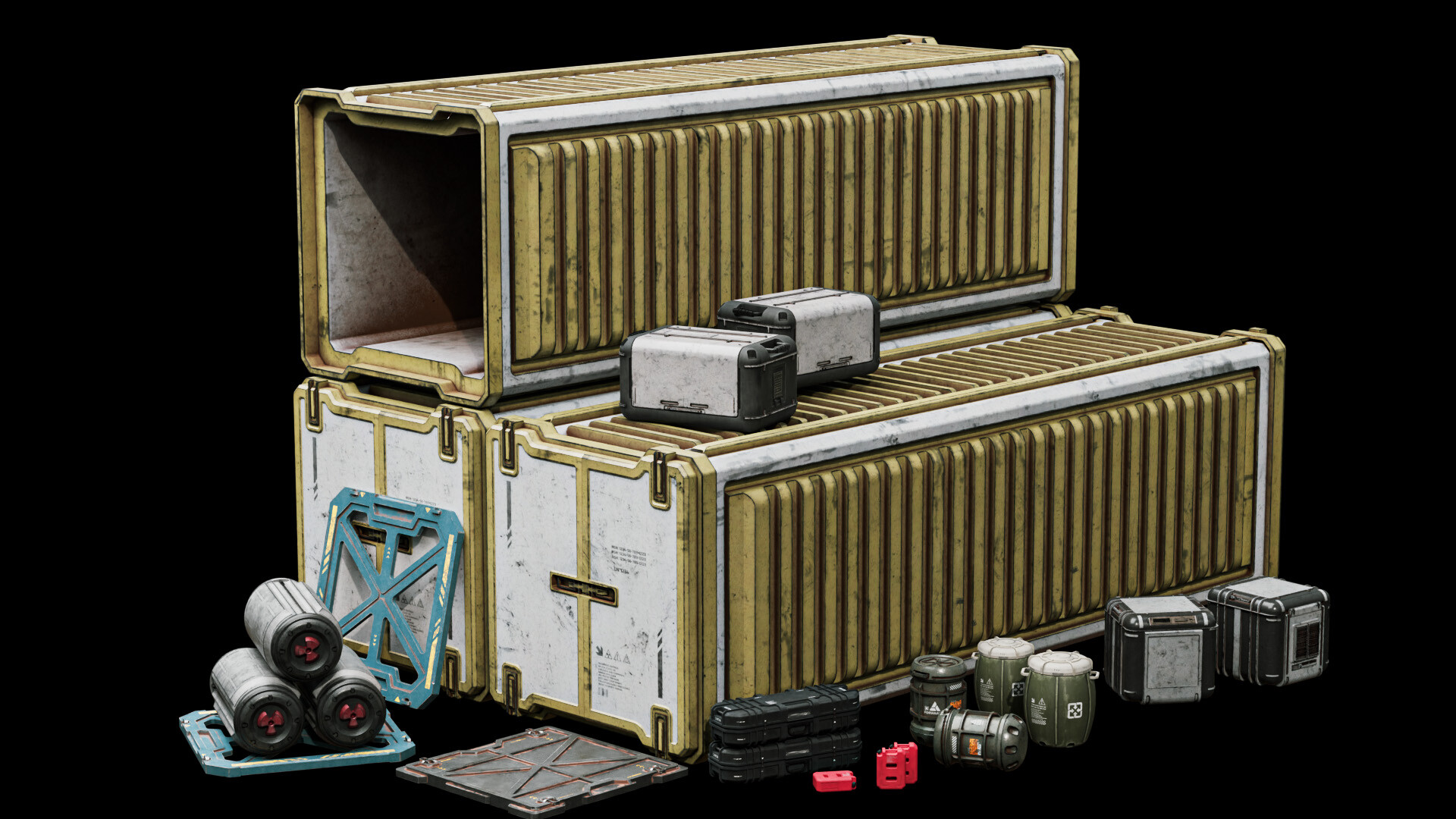 ArtStation - Military Environment 3D Model Pack – High Detail, 4K PBR ...