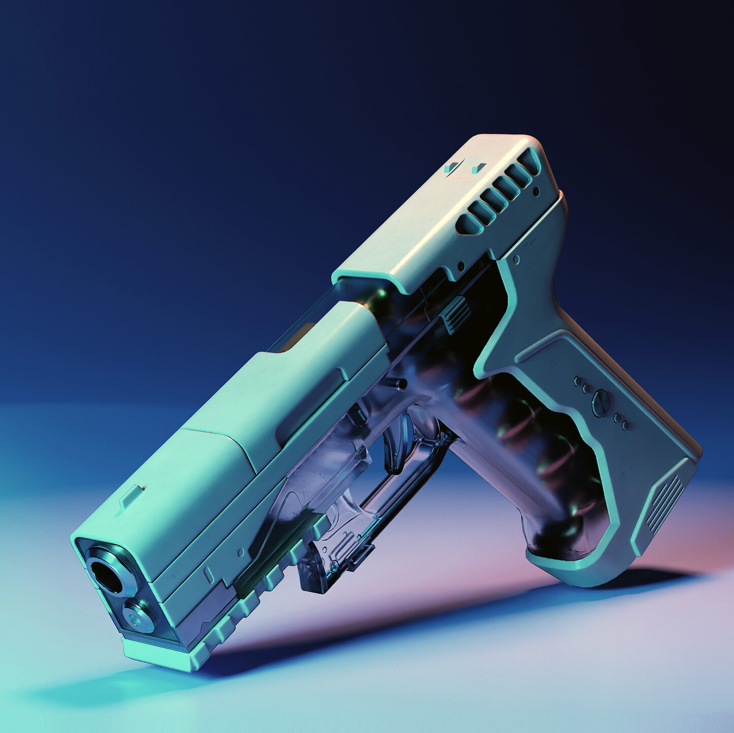 ArtStation - Ghost In The Shell: Major's thermoptic pistol