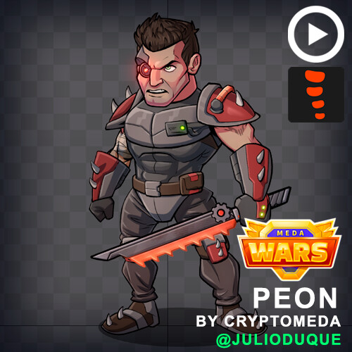 ArtStation - Peon - Spine character animations - MedaWars