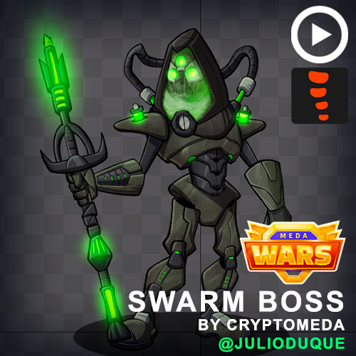 ArtStation - Swarm Boss - Spine character animations - MedaWars