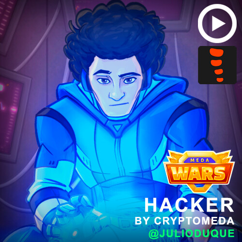 ArtStation - Hacker card - Spine character animations - MedaWars