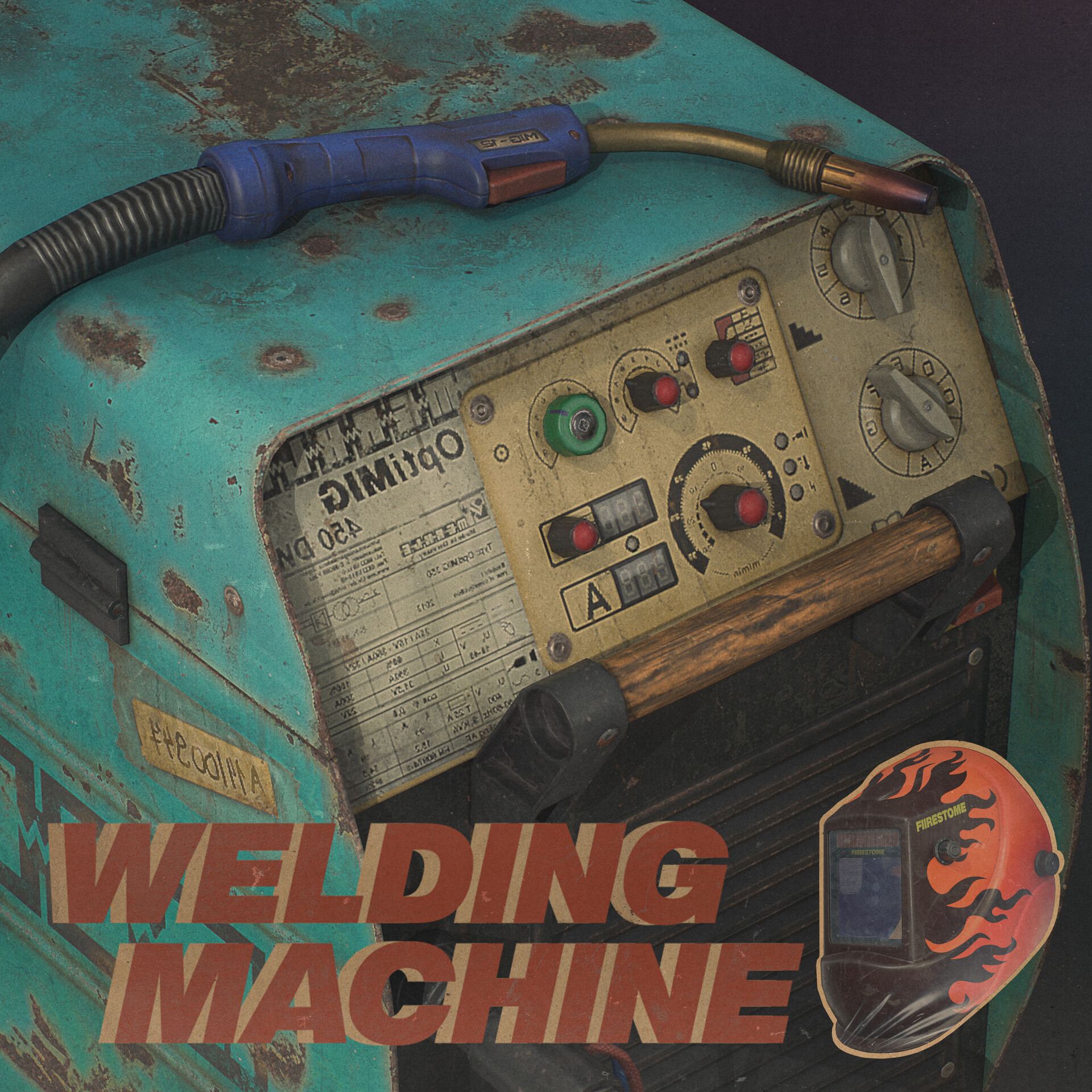 ArtStation - Welding machine and mask