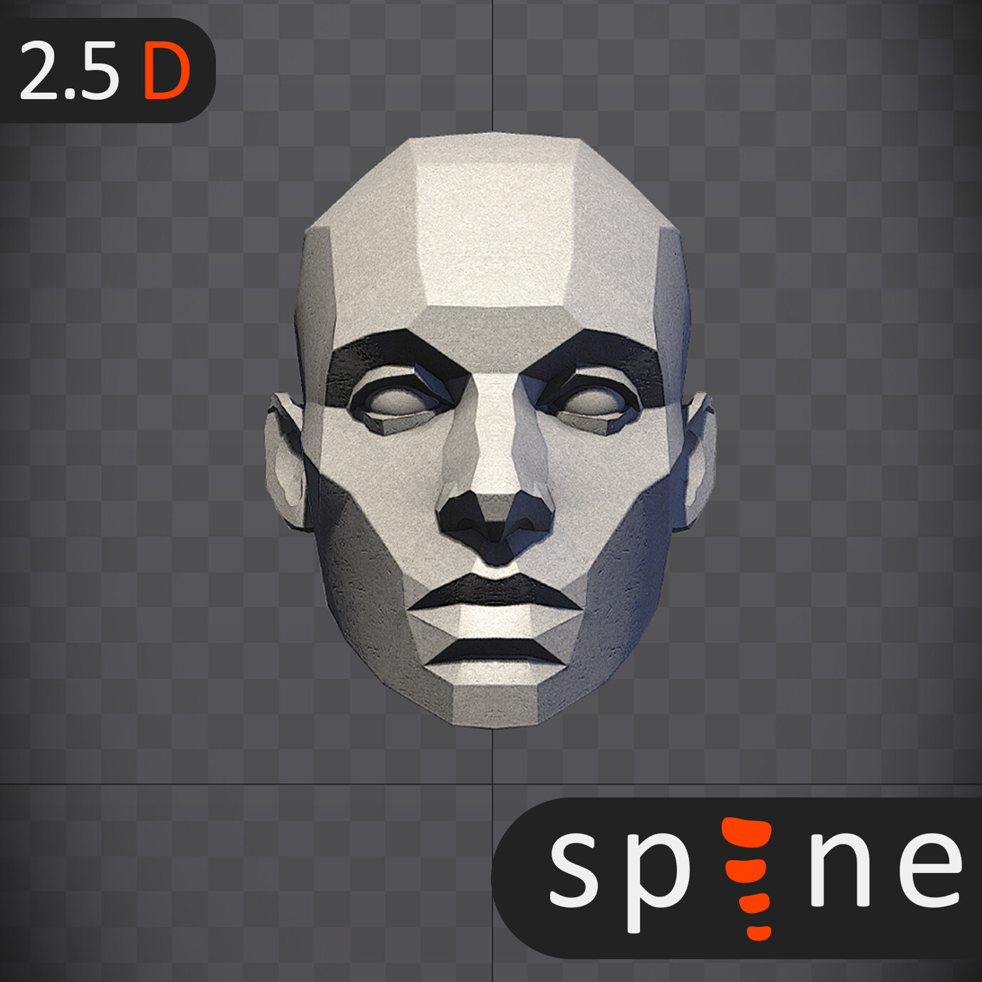 ArtStation - The Asaro Head 2.5D Spine2d Pro Facial Animation