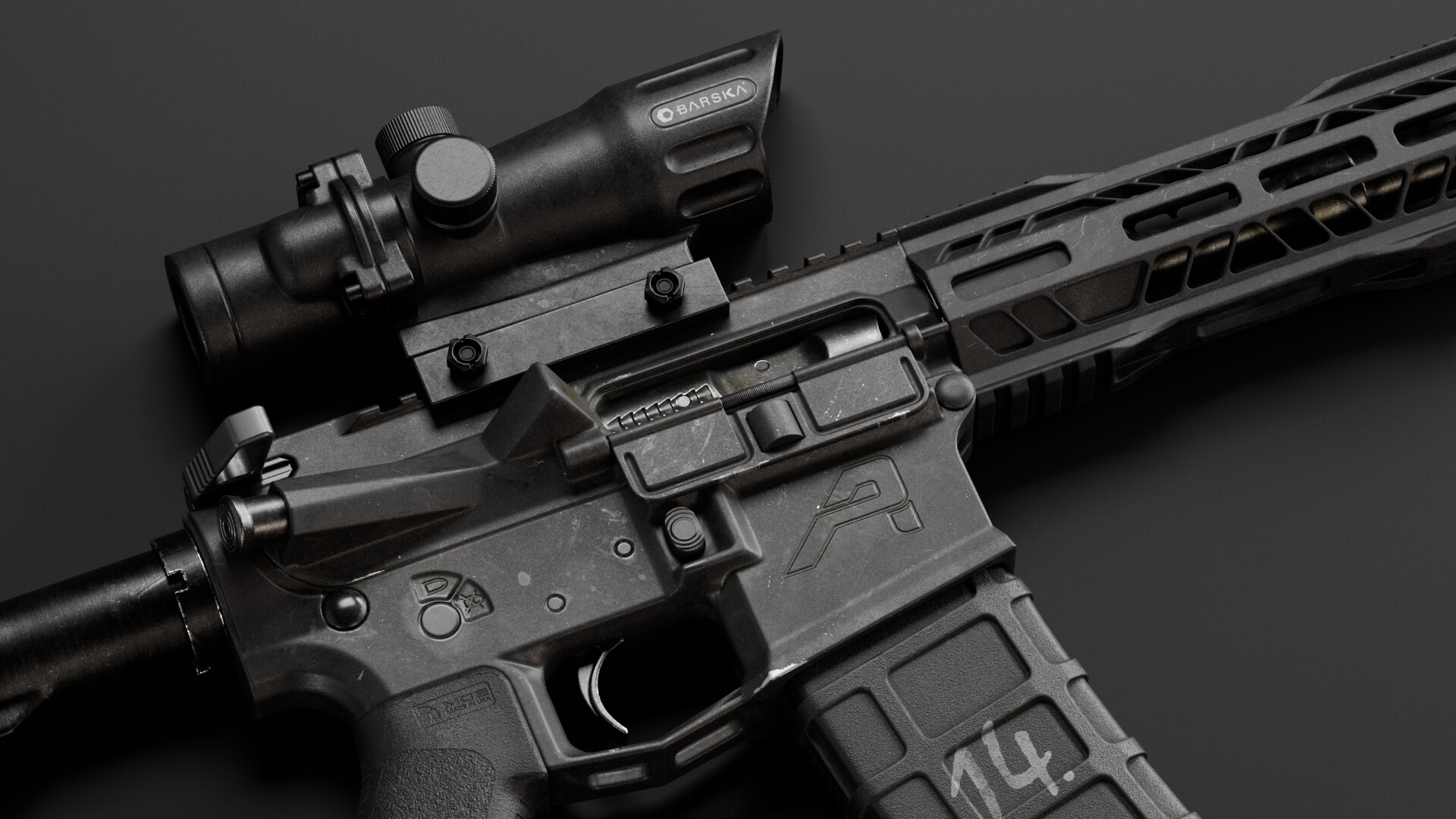 ArtStation - Custom AR-15 RIFLE