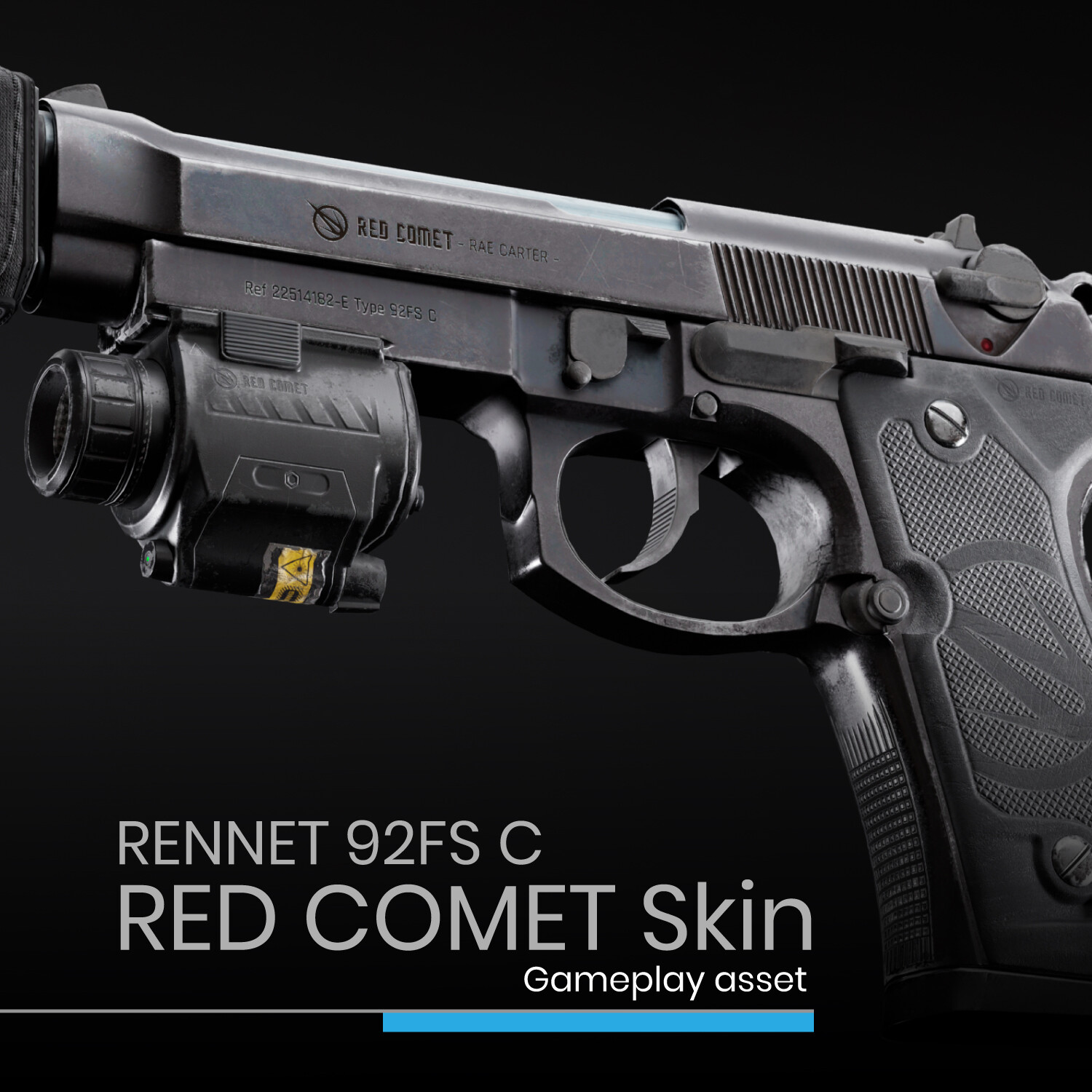 ArtStation - Renett Handgun RED COMET Skin