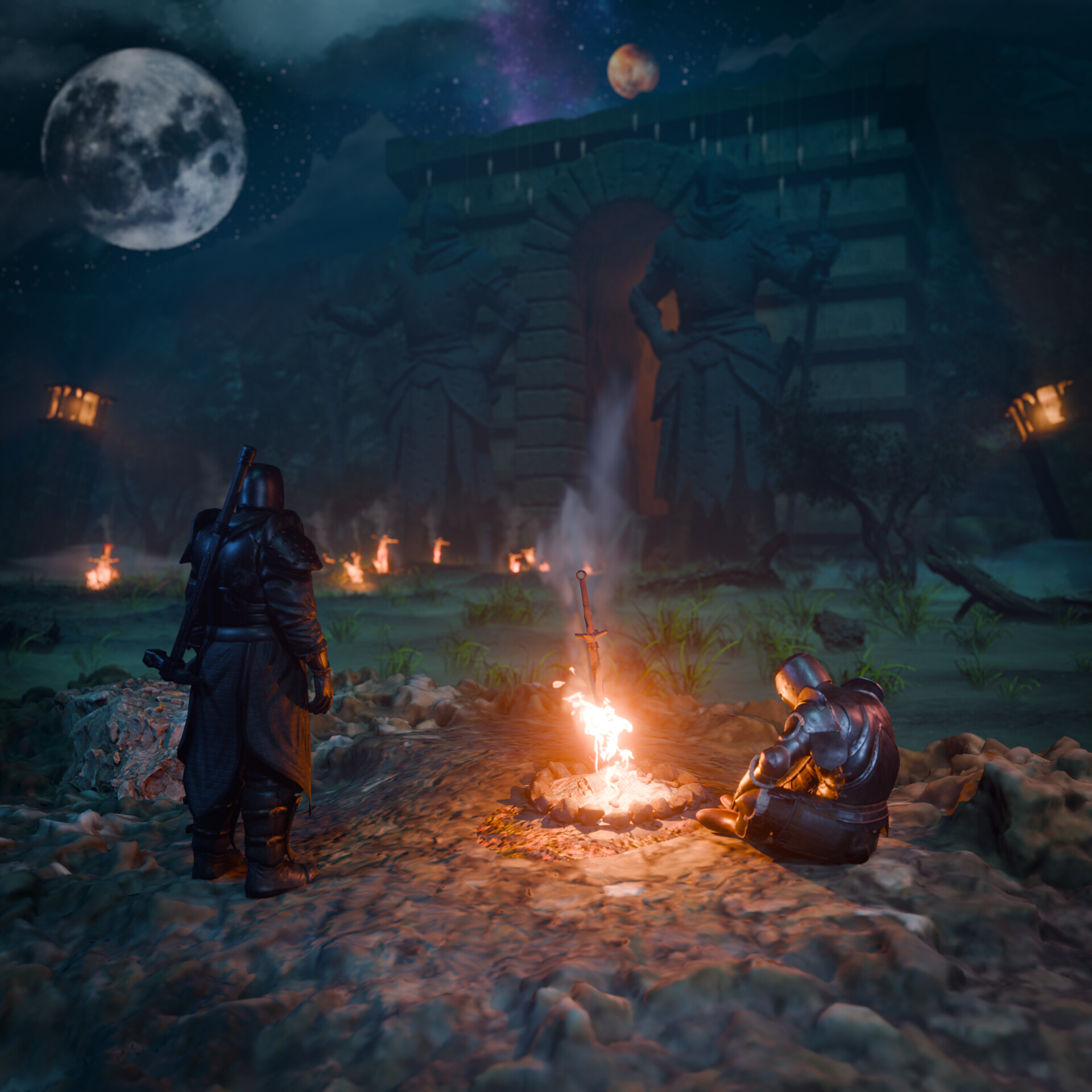 ArtStation - Souls-Like fan art Level concept