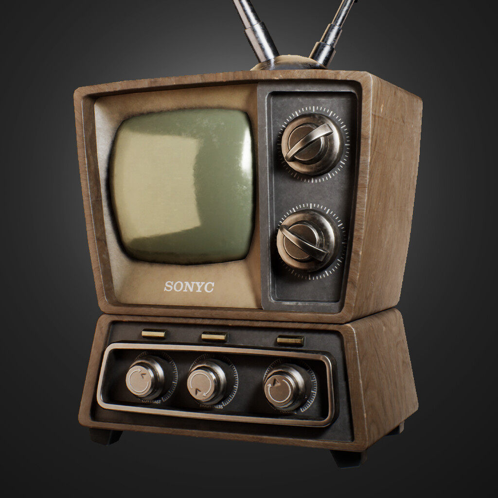 ArtStation - TV Retopo and texturing