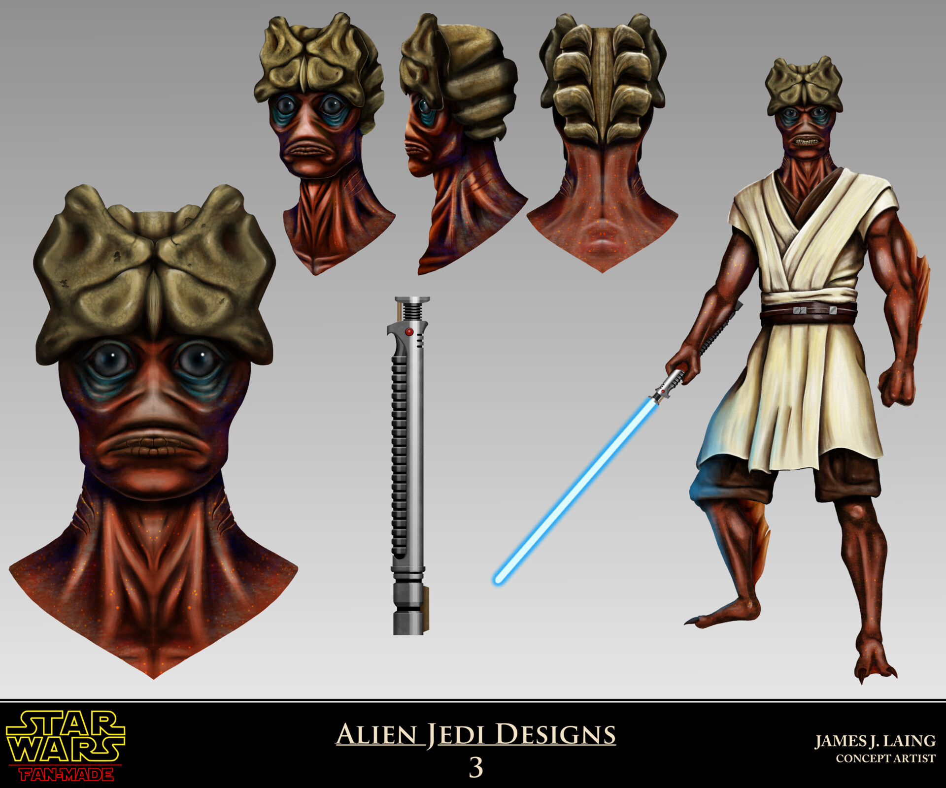 ArtStation - Star Wars: Alien Jedi Concept Art
