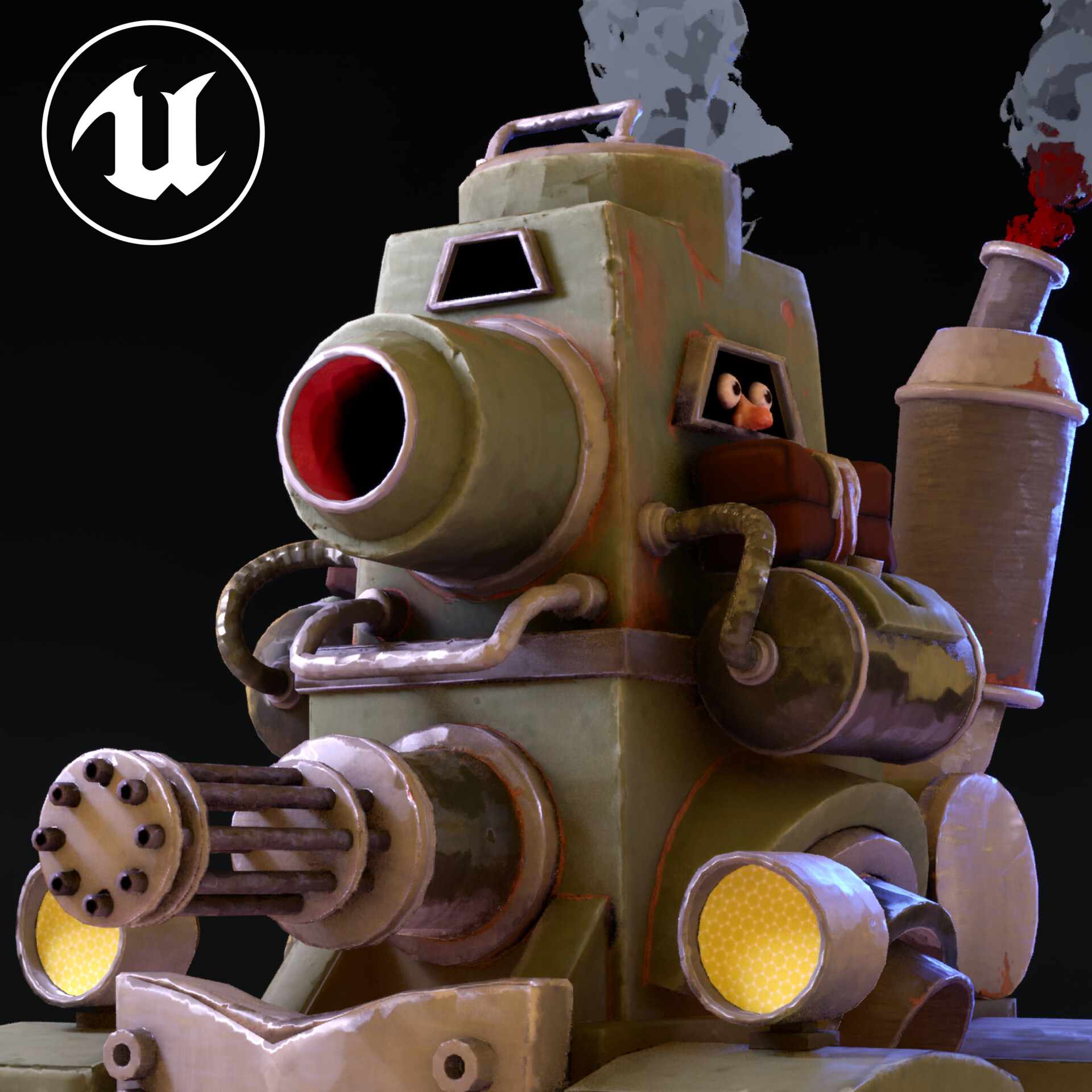 ArtStation - Metal Slug Inspired Tank