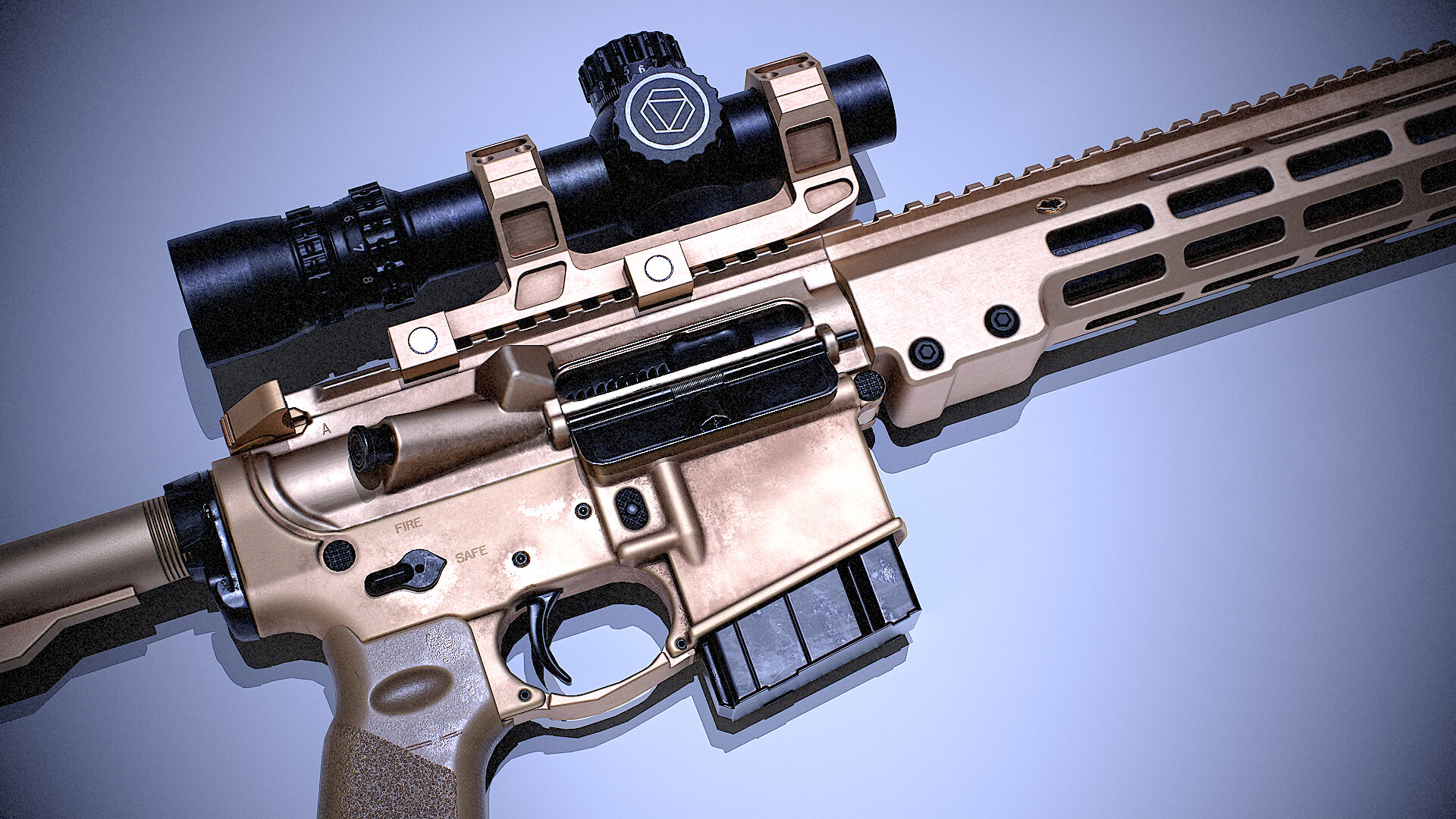 ArtStation - Geissele GFR Maritime Reconnaissance Rifle 6mm ARC 14.5" DDC