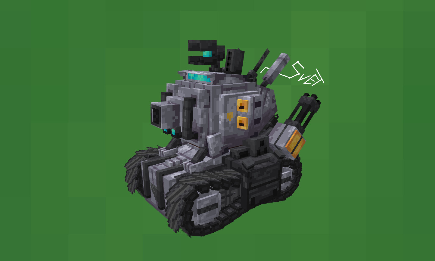 ArtStation - Metal slug SV-001 - Minecraft