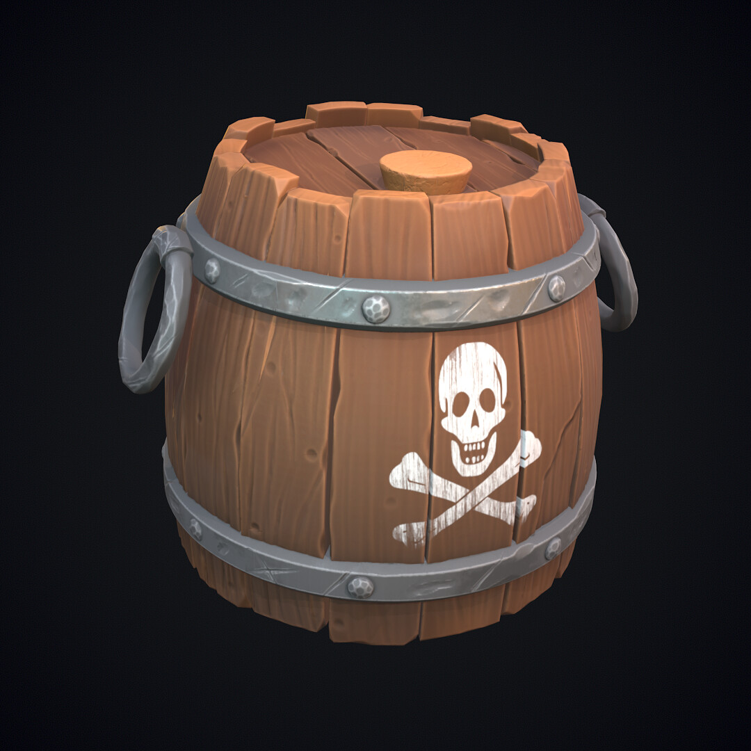 ArtStation - Stylized Barrel