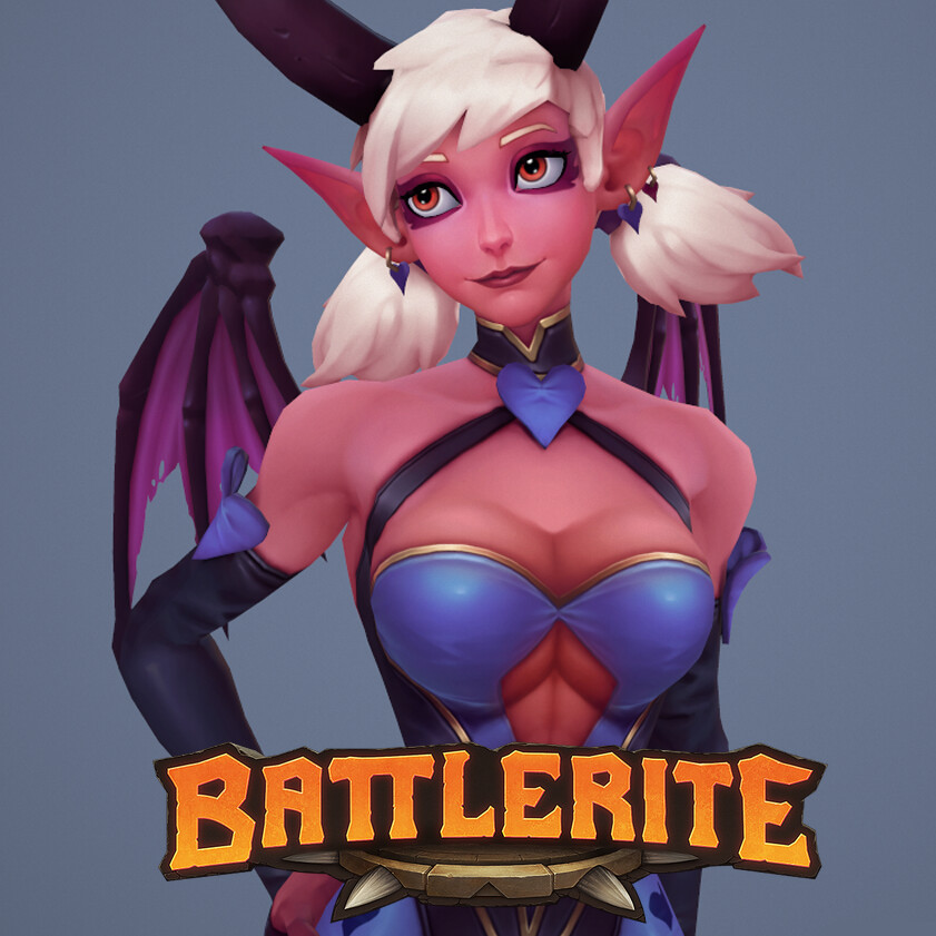 ArtStation - Blossom Succubus Skin