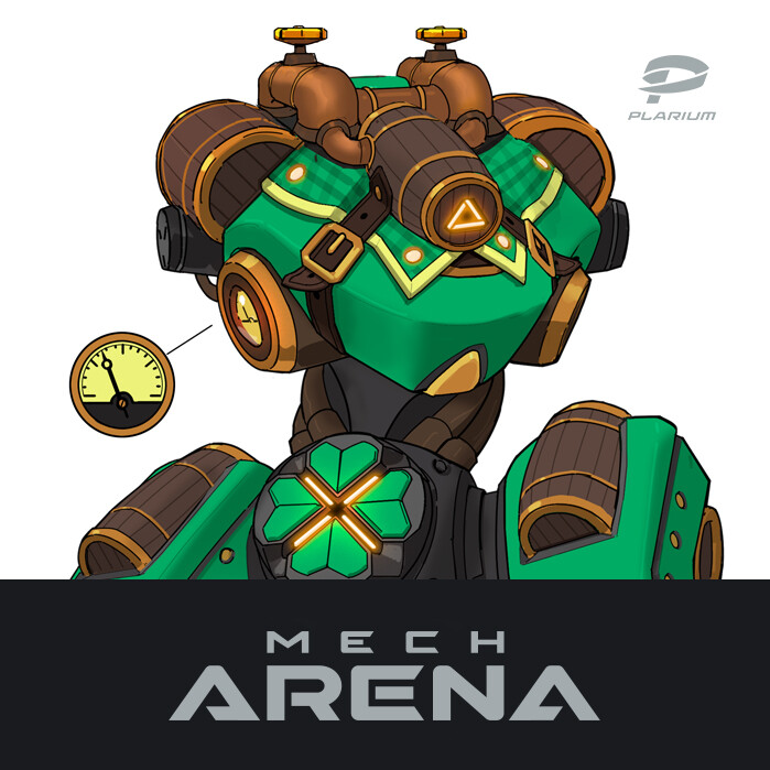 ArtStation - St. Patrick Paragon skin concept for Mech Arena