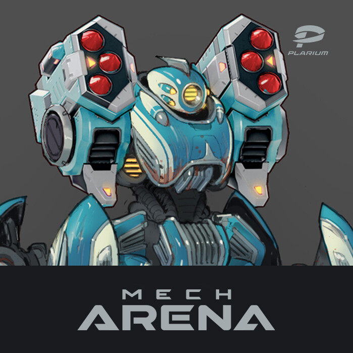 ArtStation - Retrofuturistic mech skin concept
