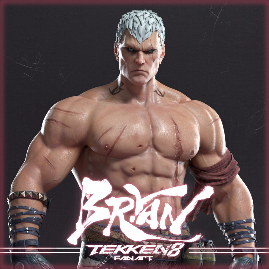ArtStation - Bryan Fury Tekken 8 Fanart