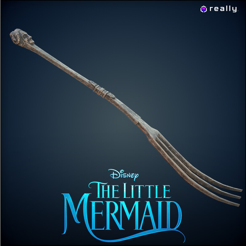ArtStation - The Little Mermaid 2023: AR Movie Prop: Fork