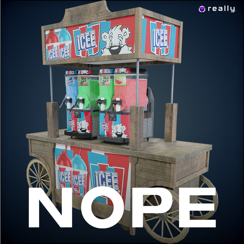 ArtStation - NOPE: AR Movie Prop: ICEE Cart