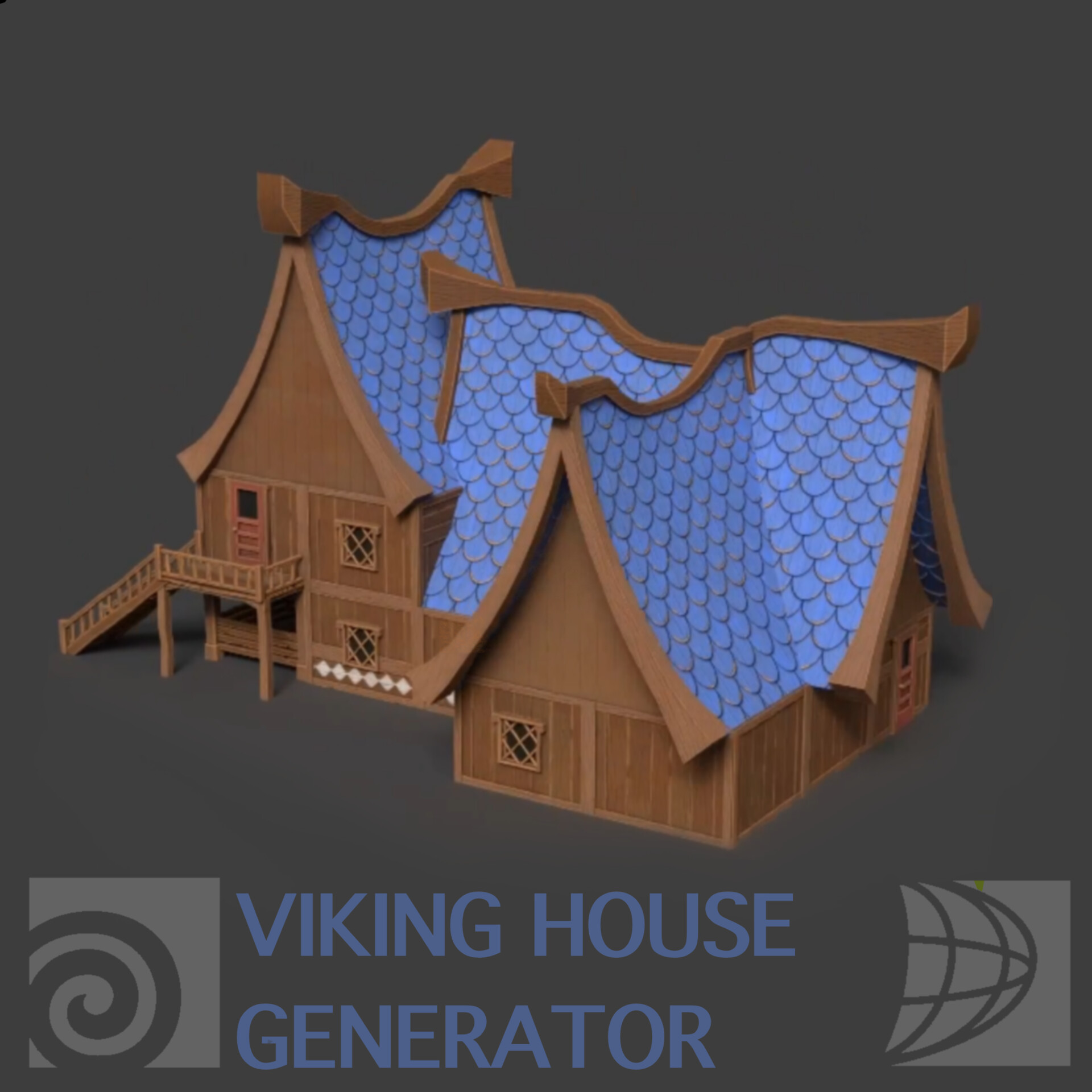 ArtStation - Viking House Generator