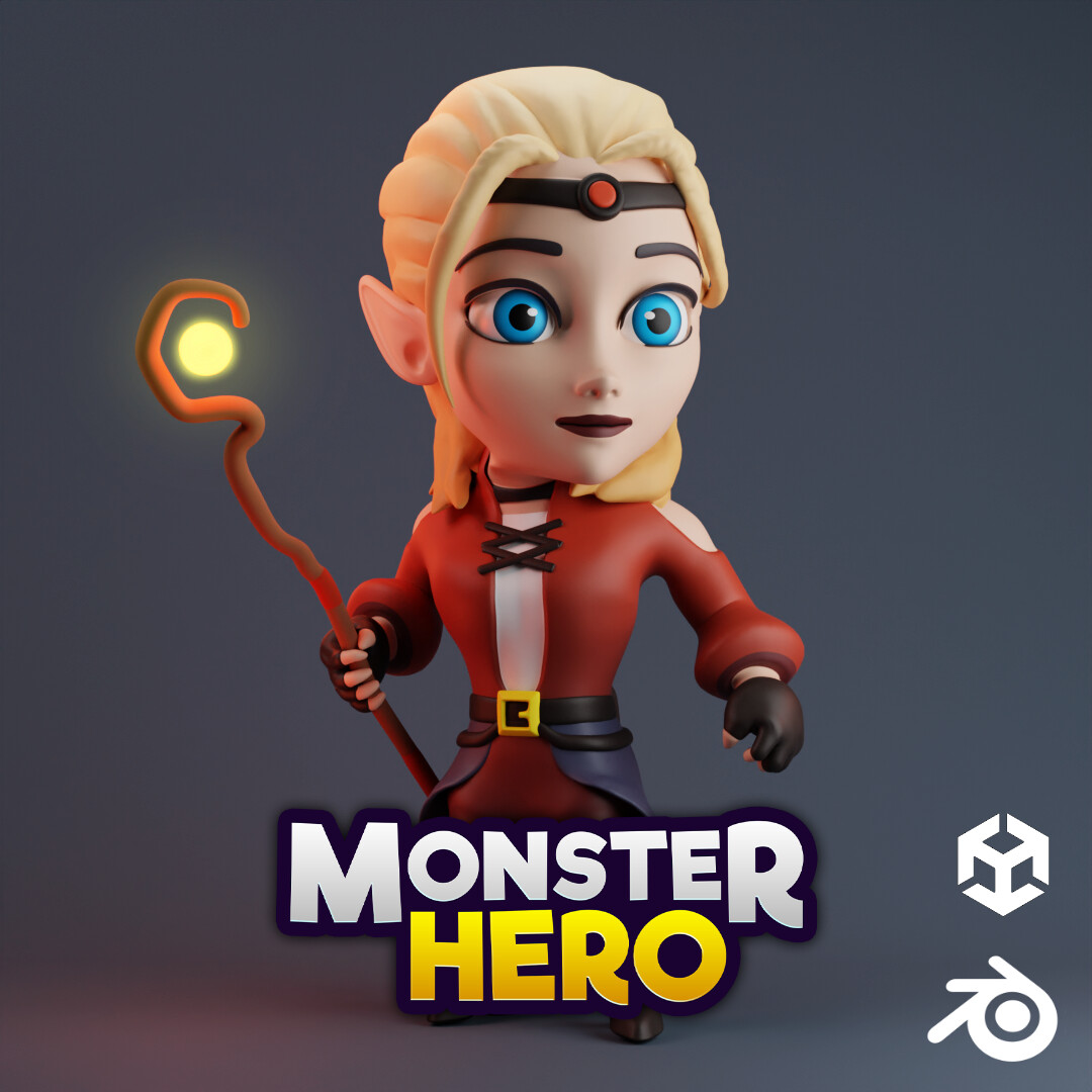 ArtStation - Stylized characters, Environment and probs for Monster Hero