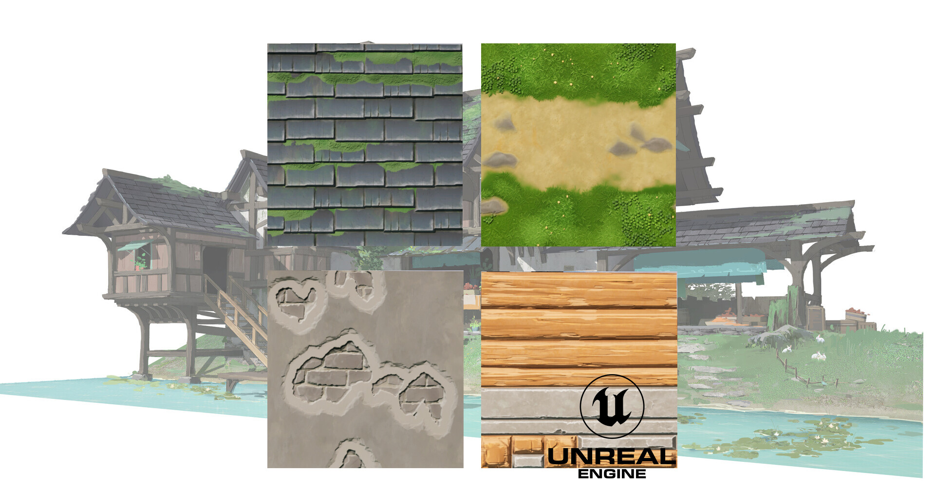 ArtStation - Stylized material (Trading post)