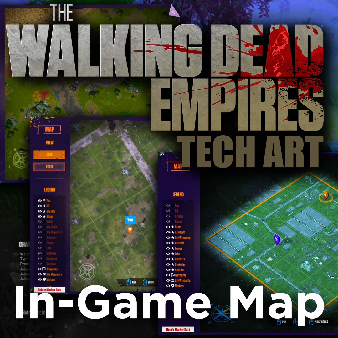ArtStation - In-Game Map - Technical Art for "The Walking Dead: Empires"