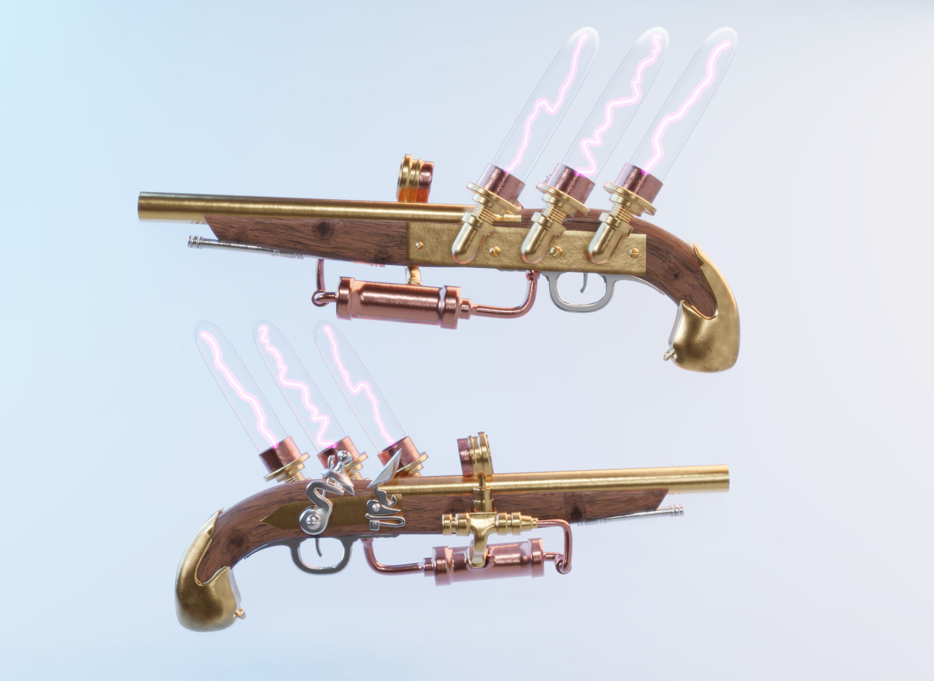 ArtStation - Steampunk Flintlock Pistol