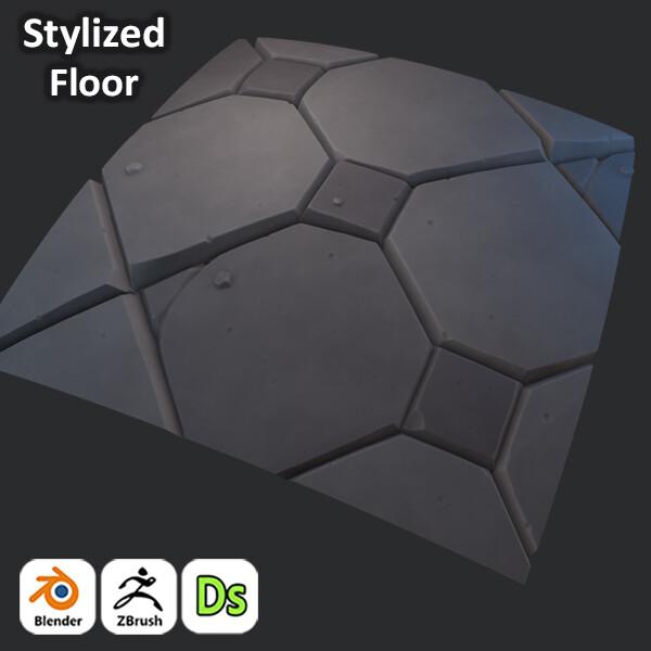 ArtStation - Stylized Floor For Games 3D Art /Tutorial