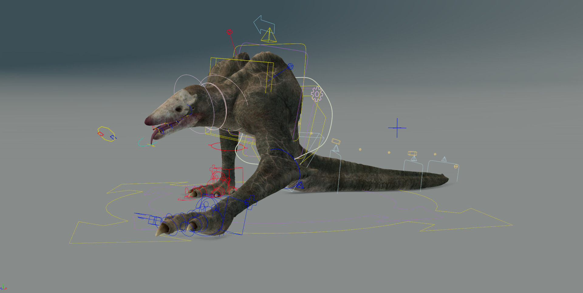 ArtStation - skull scrawler walk animation