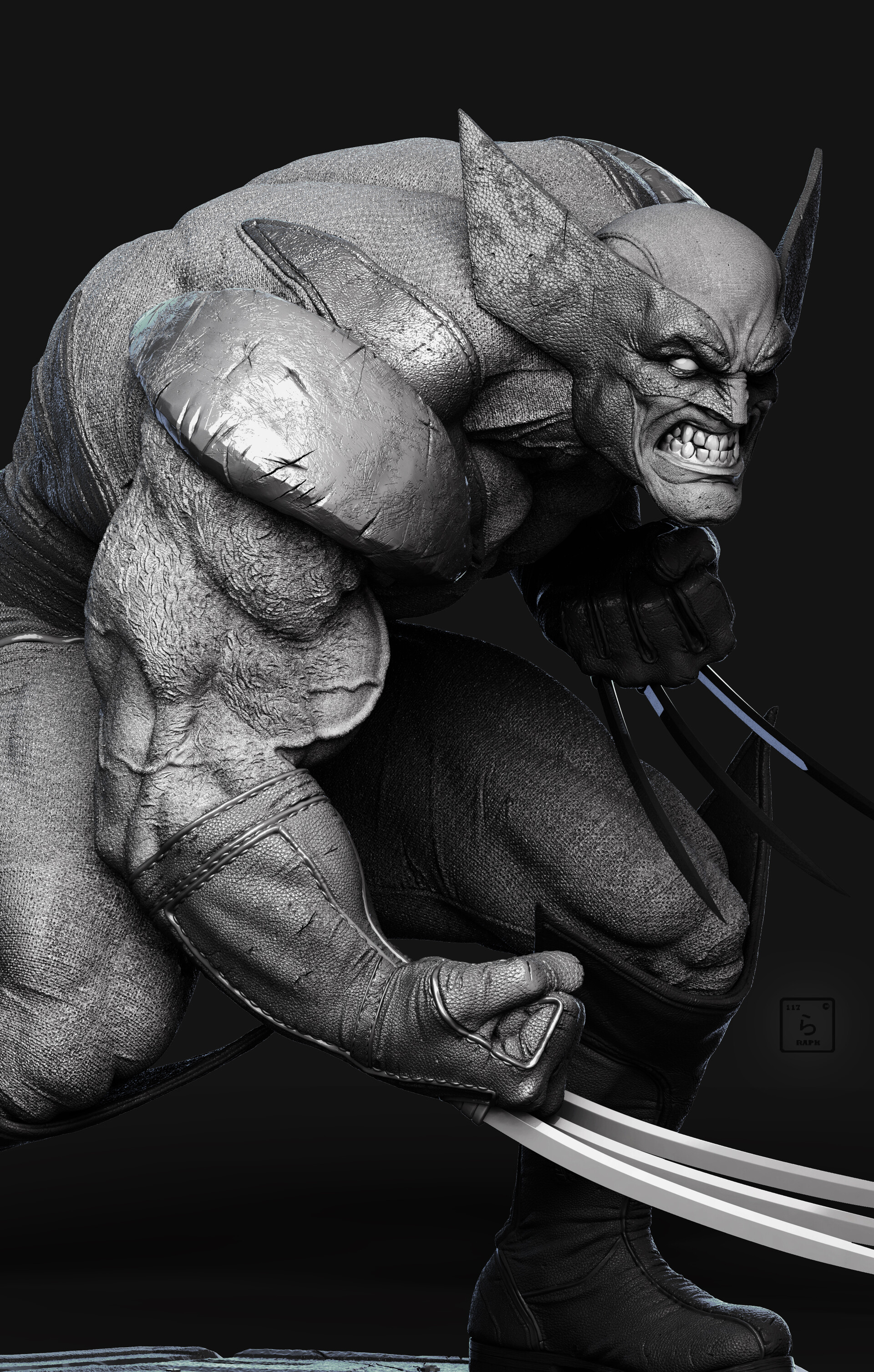ArtStation - Wolverine: Berserker Rage Sideshow Collectibles Figure Renders