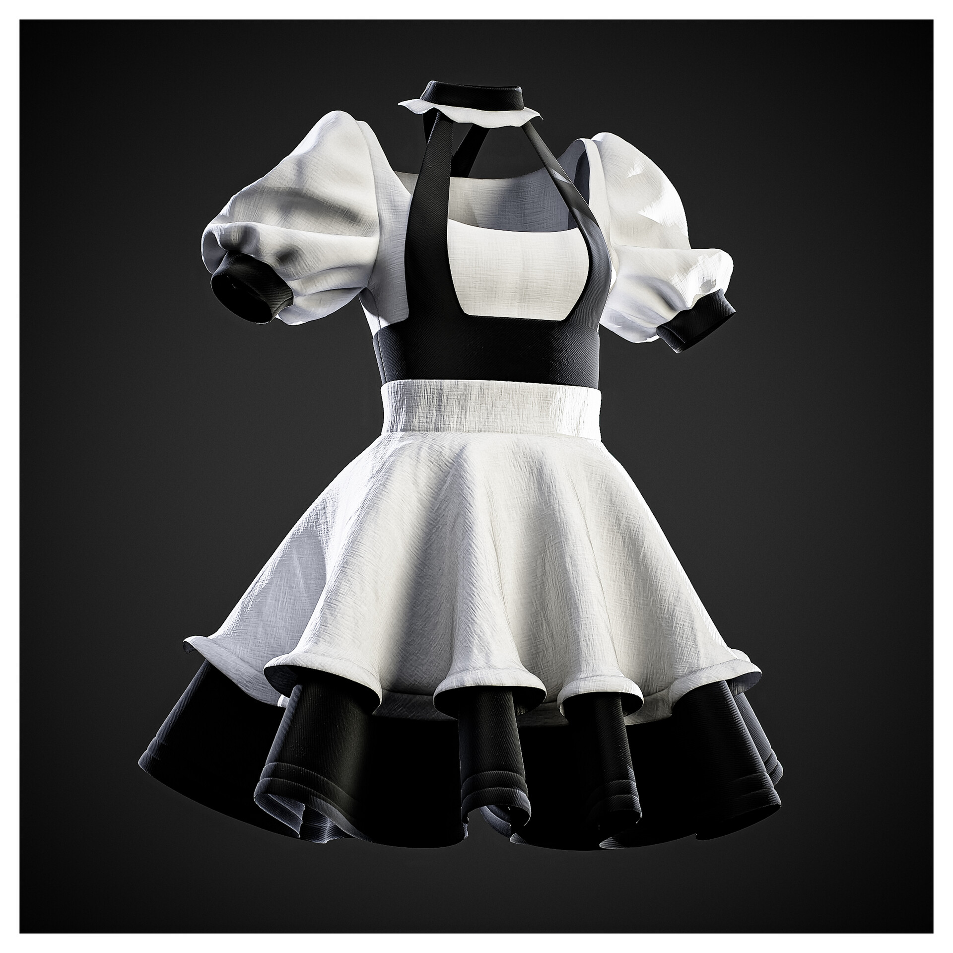ArtStation - MAID DRESS (ZPRJ/OBJ/FBX/MAX)