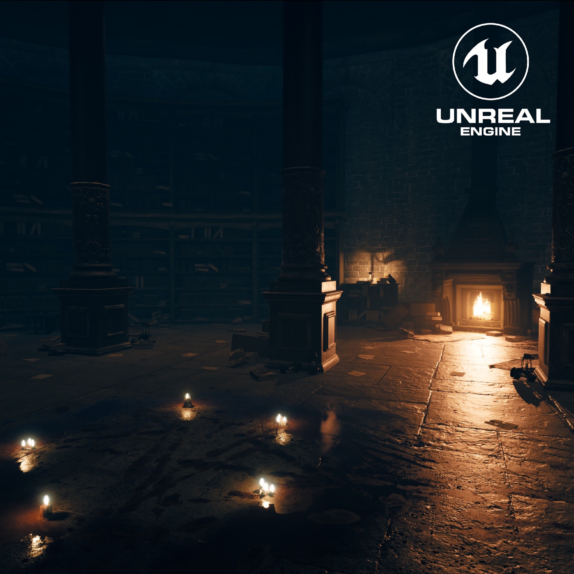 ArtStation - Mysterious library | UE5