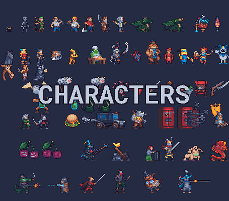 ArtStation - My pixel art characters!