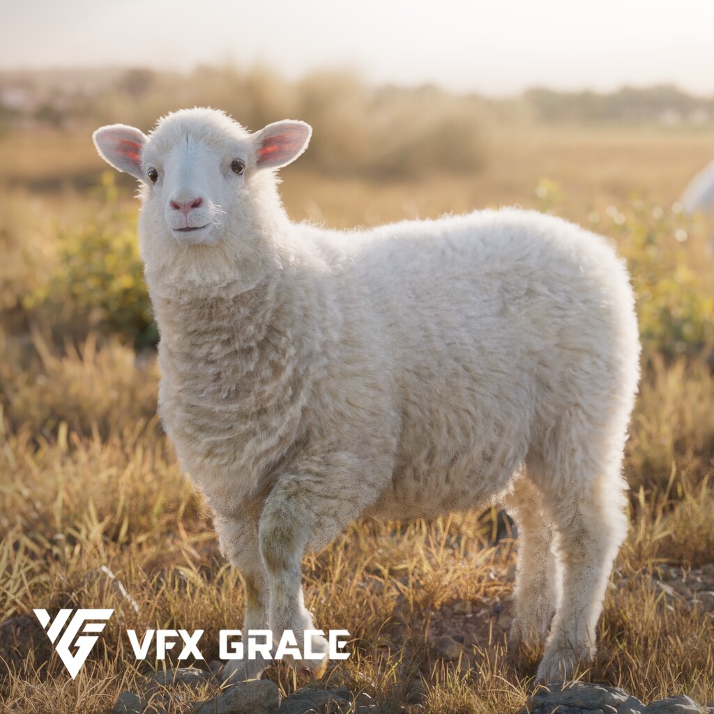 ArtStation - Youth Sheep Animated - MAYA Character Asset