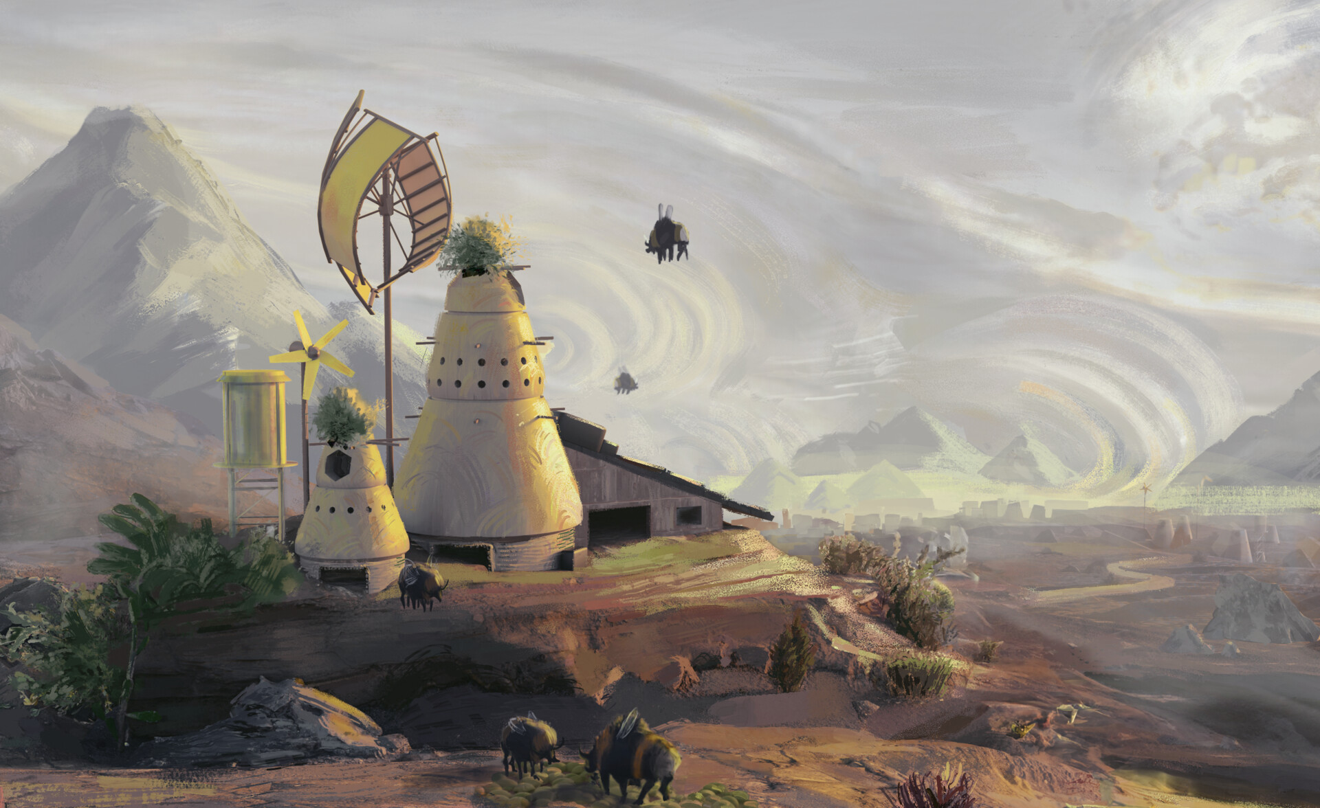 ArtStation - Bumble farm